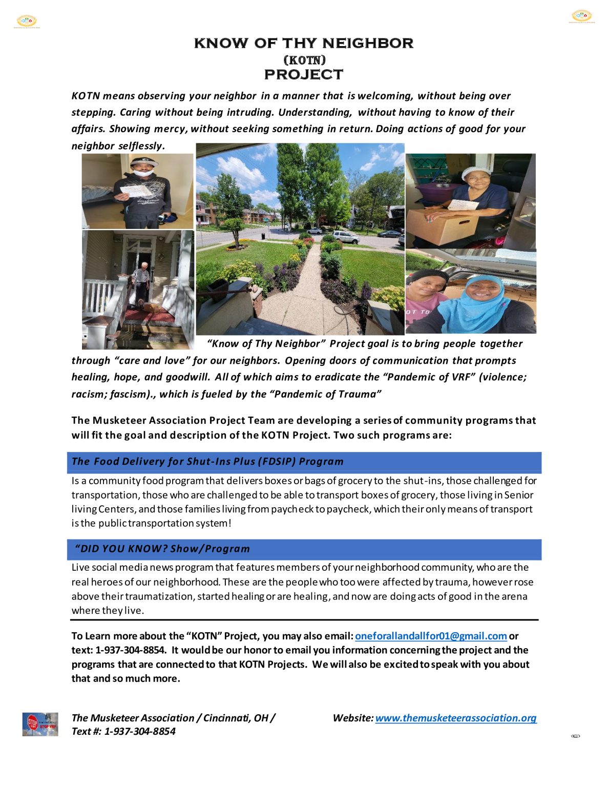 Know Thy Neighbor Project | Strengthen Communities | Cincinnati, OH